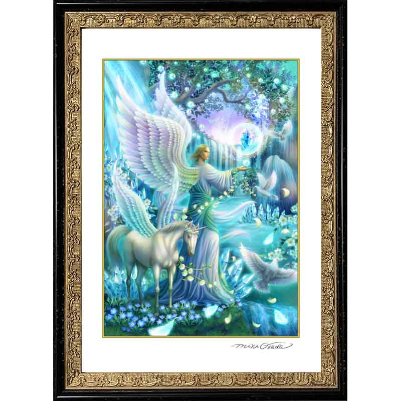 大天使ラファエル 天使イラスト スピリチュアル エンジェル ジクレー版画 Ss~mサイズ 癒しの神仏画・観稀舎(みきしゃ)